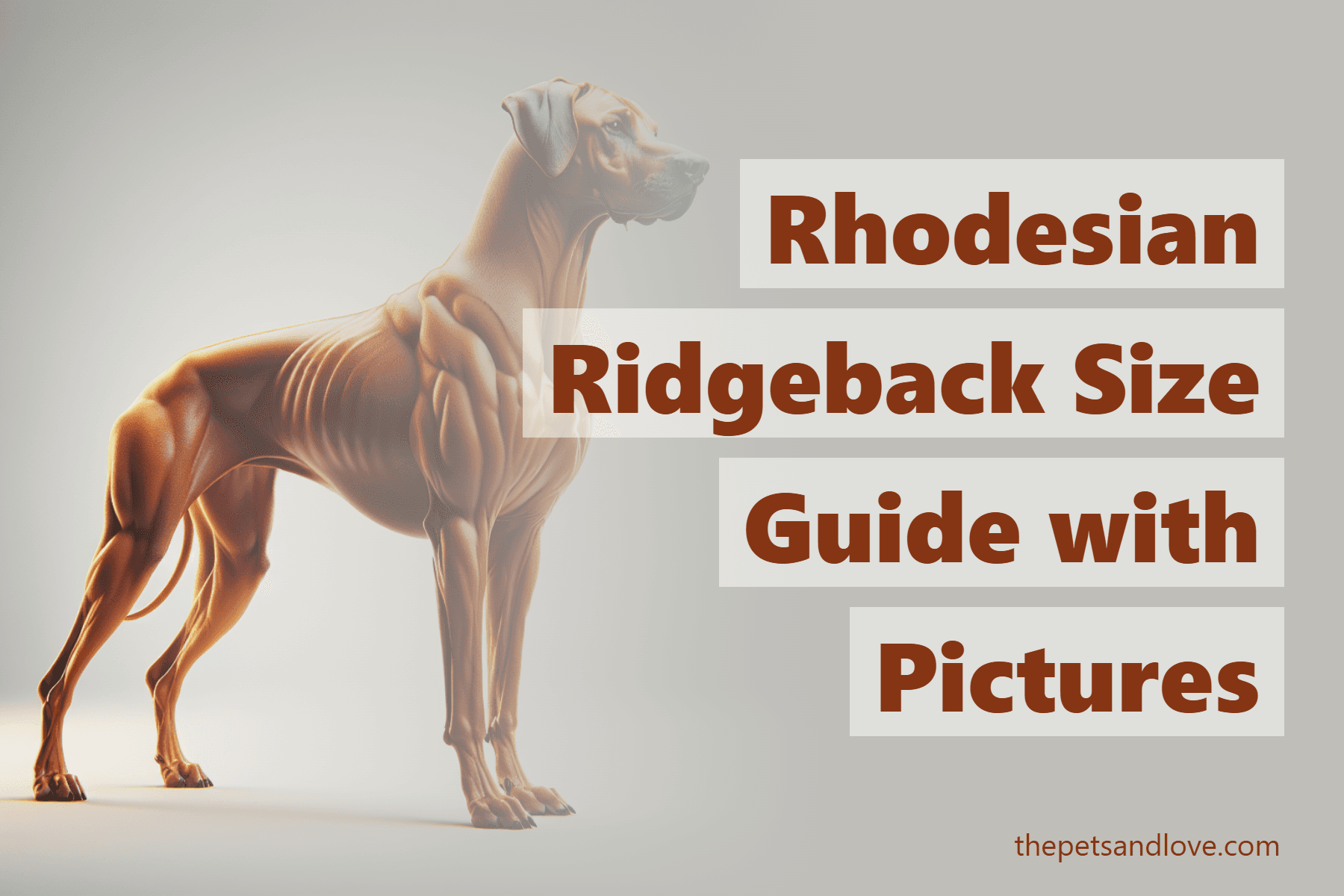 Rhodesian Ridgeback Size Guide with Pictures