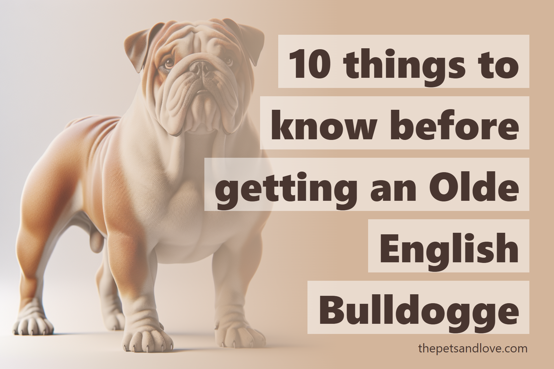 10 things to know before getting an Olde English Bulldogge