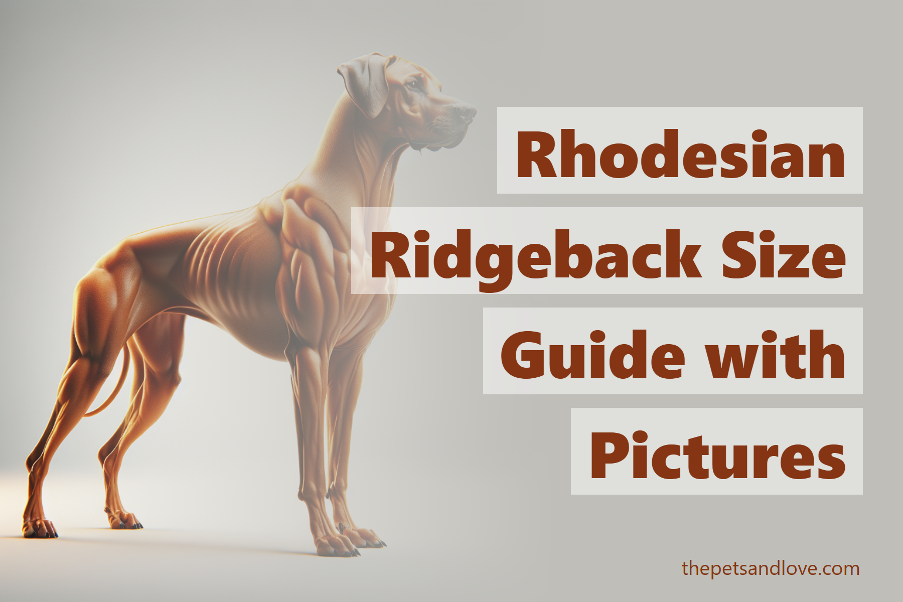Rhodesian Ridgeback Size Guide with Pictures