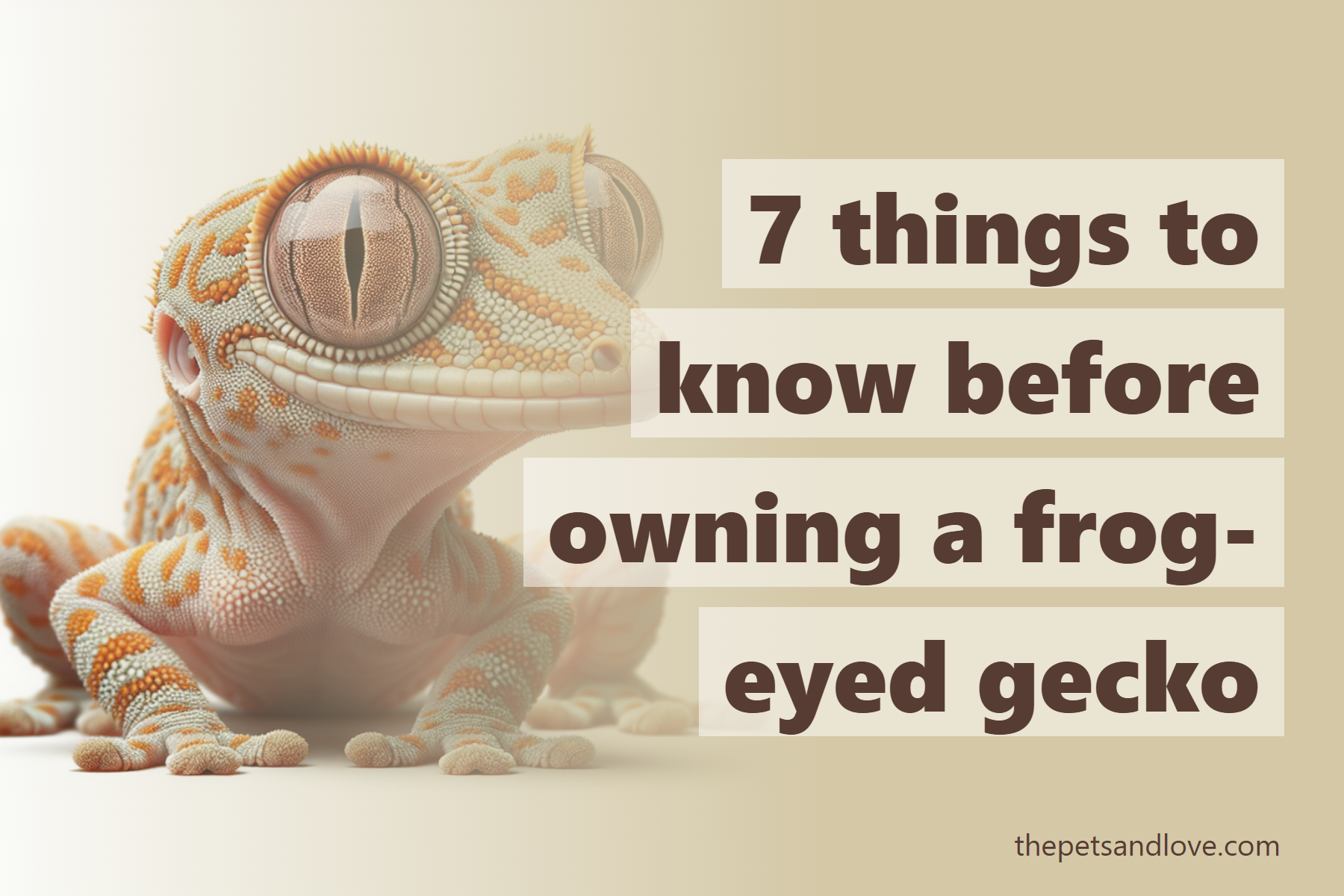 7 things to know before owning a frog-eyed gecko